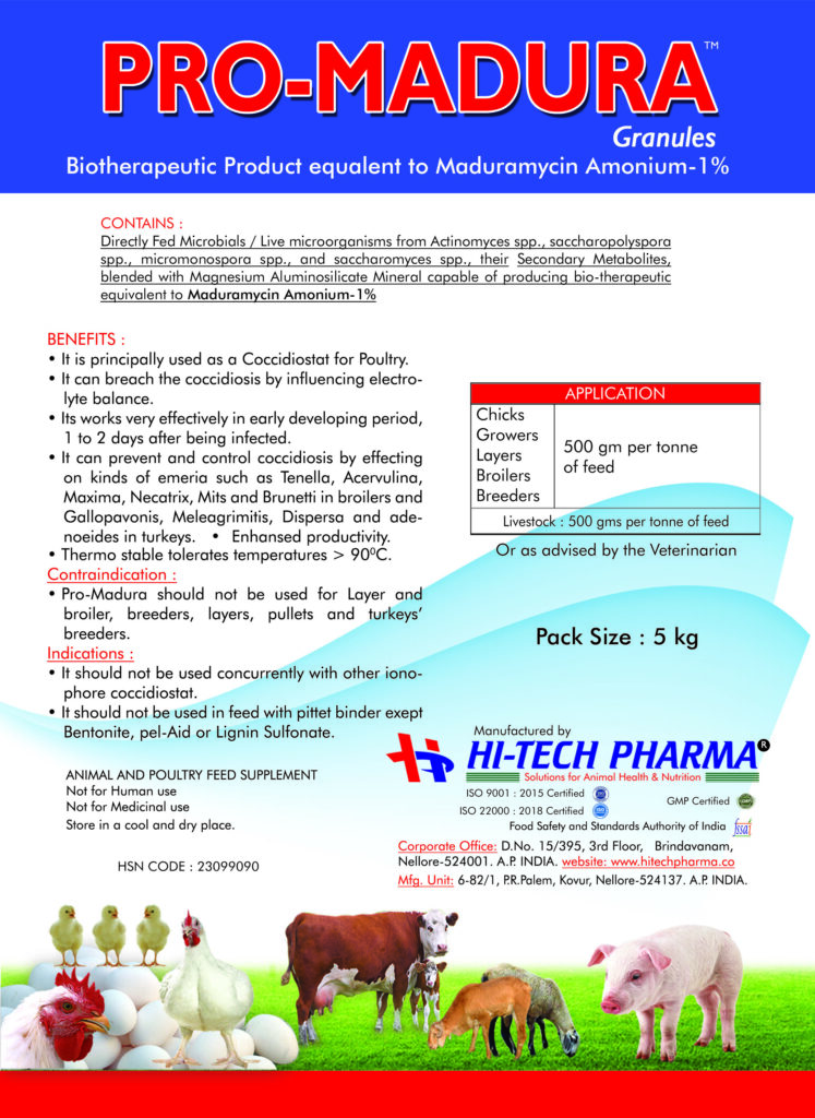 Pro-Madura: Essential Coccidiostat for Poultry